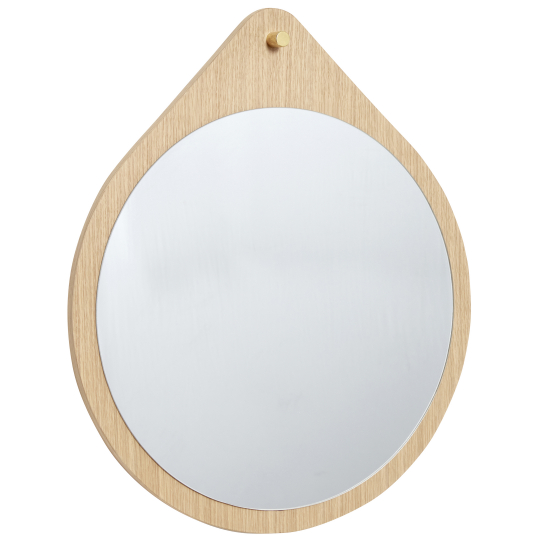 Veggspeil Rund - Eik ¯ 64 - Kjøp på nett hos Reforma