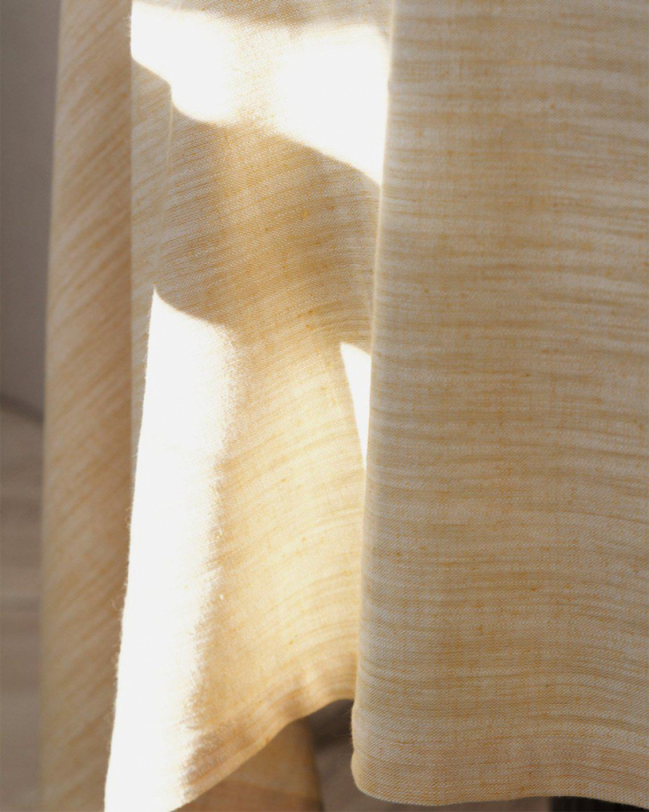 Duk 'Sabina' Rund 200cm - Gul - Reforma Sthlm