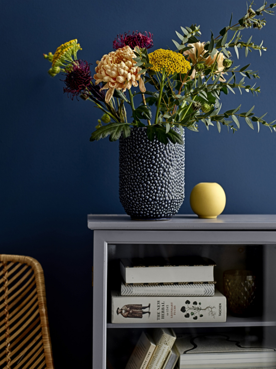 Vase - Steintøy / Blå - Kjøp på nett hos Reforma