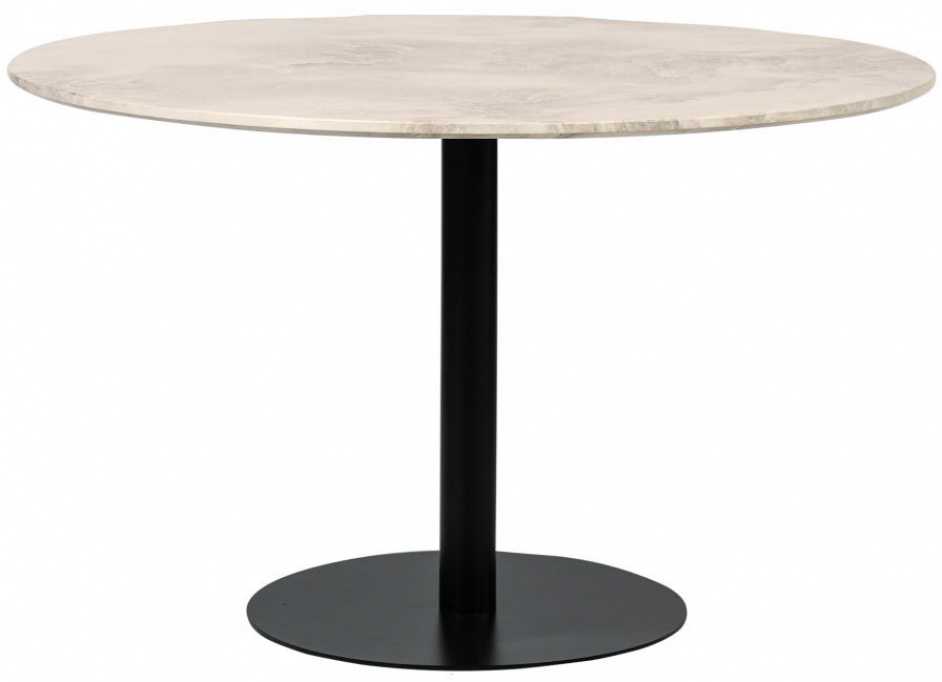 Spisebord 'Marbleous' Rundt 120cm - Hvit - Kjøp på nett hos Reforma